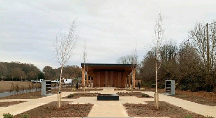 Penn Rd cemetery building - AJ Buildings Library